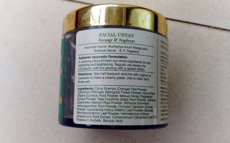Forest Essentials Ubtan Review - Narangi & Nagkesar