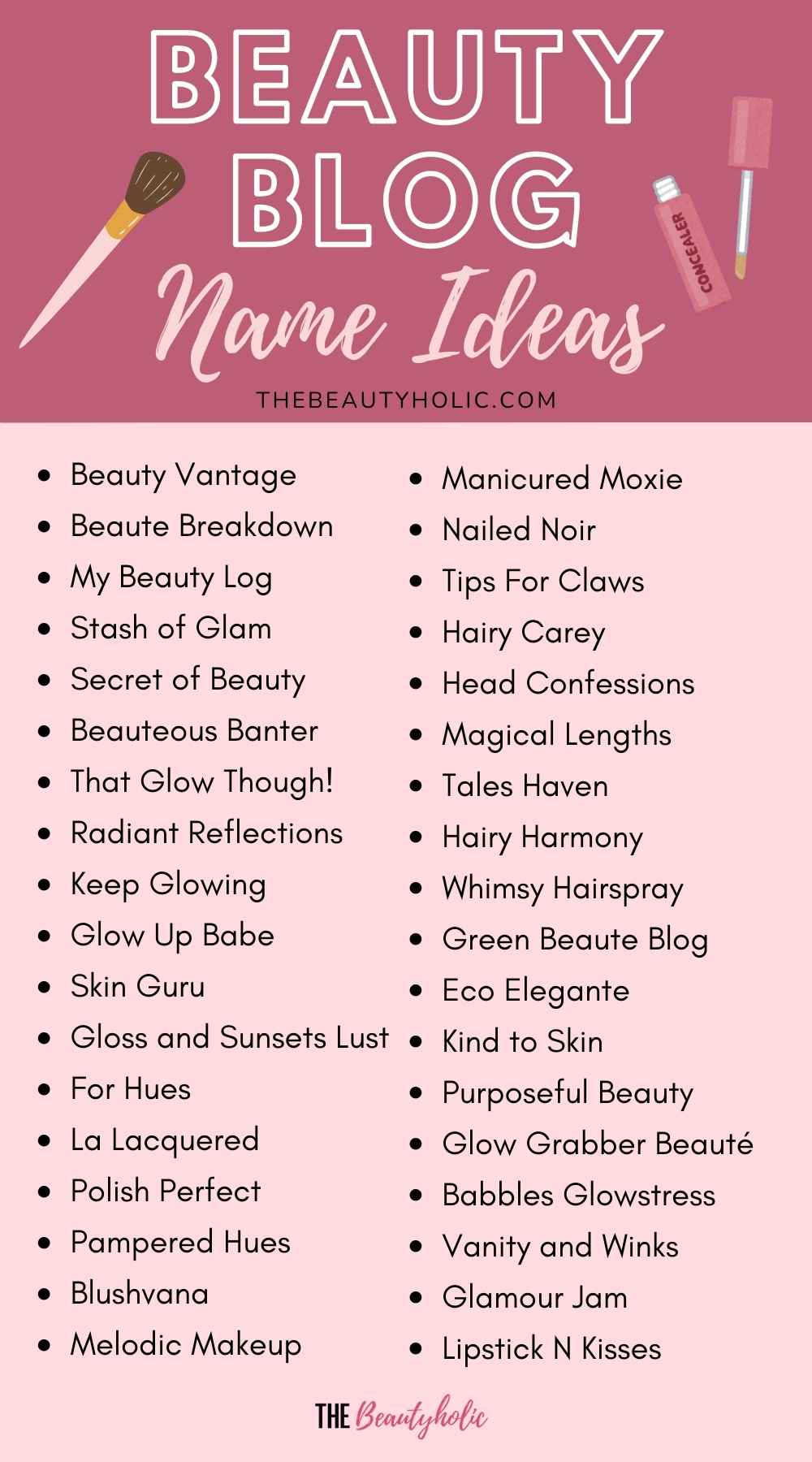 250+ Stunning Beauty Blog Name Ideas + Inspiration Guide